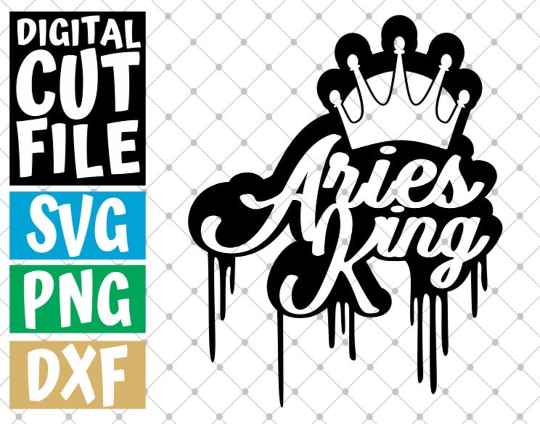 Aries King Zodiac Sign Svg, Horoscope Svg, Astrology, Dripping Svg ...