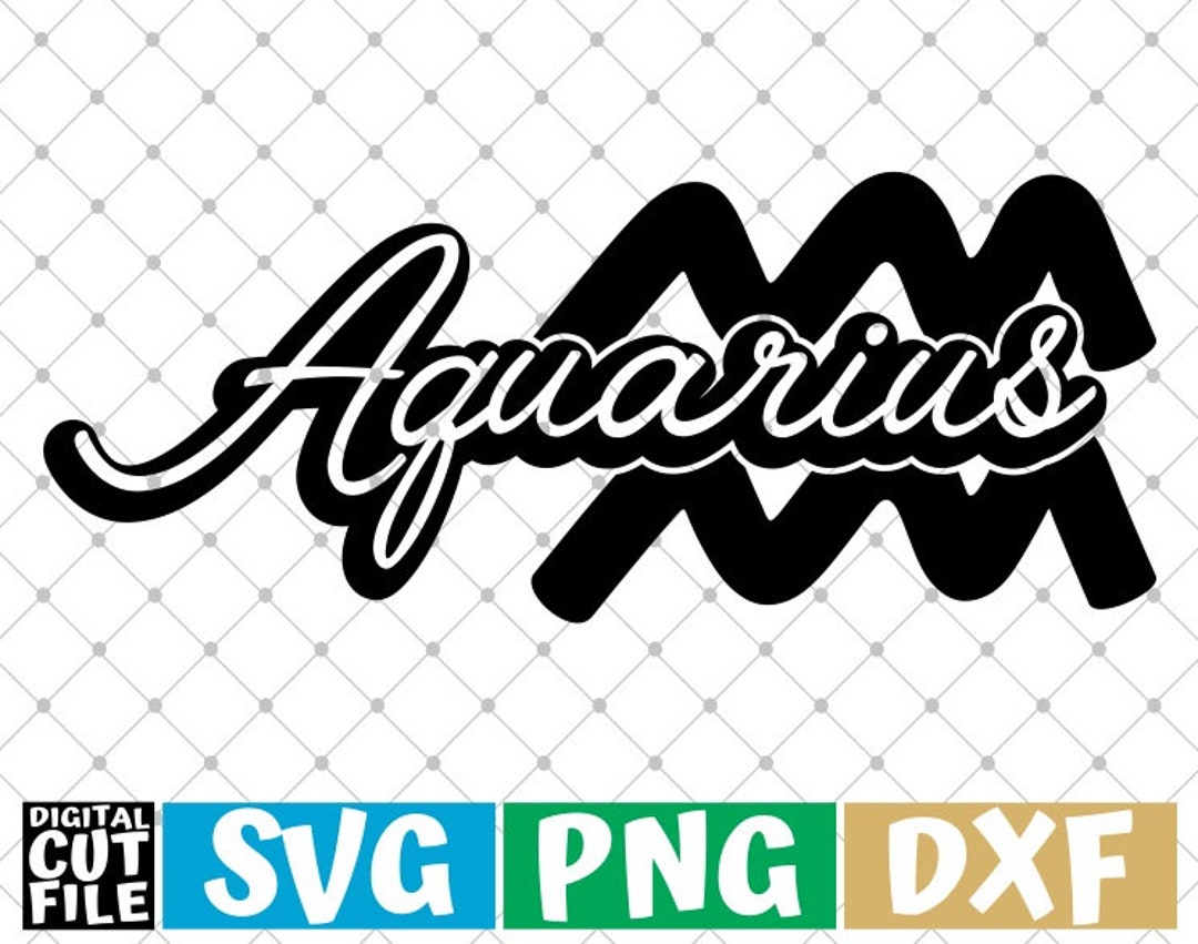 Aquarius Zodiac Sign Svg, Horoscope Svg, Astrology, Zodiac Glyphs ...