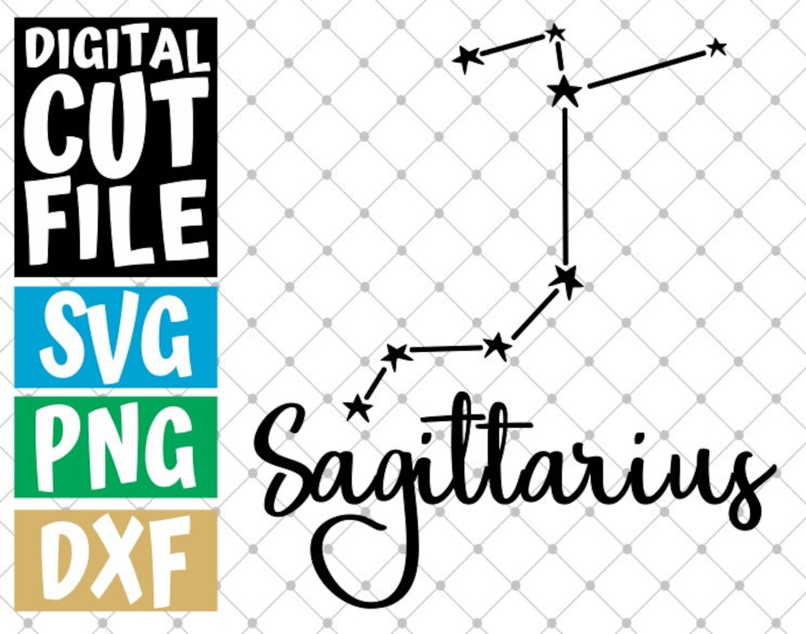 Sagittarius Zodiac Sign Svg Horoscope Astrology Signs Svg - Etsy