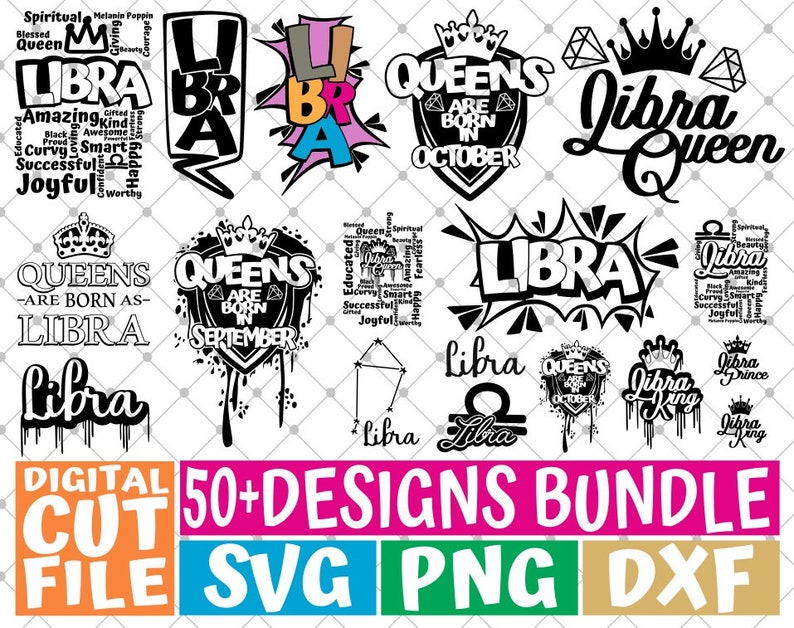50x Libra Zodiac Sign Bundle Svg Horoscope Dripping Svg - Etsy