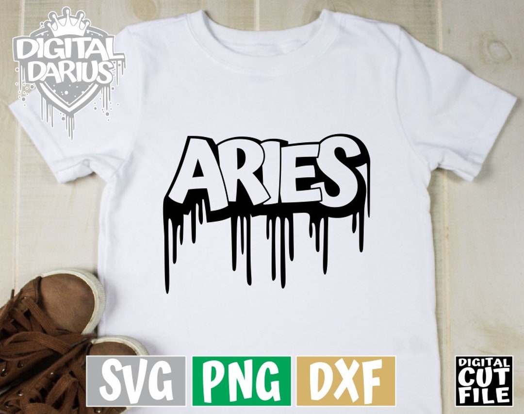 Aries Zodiac Sign Svg, Horoscope , Dripping Words Svg,graffiti Svg ...