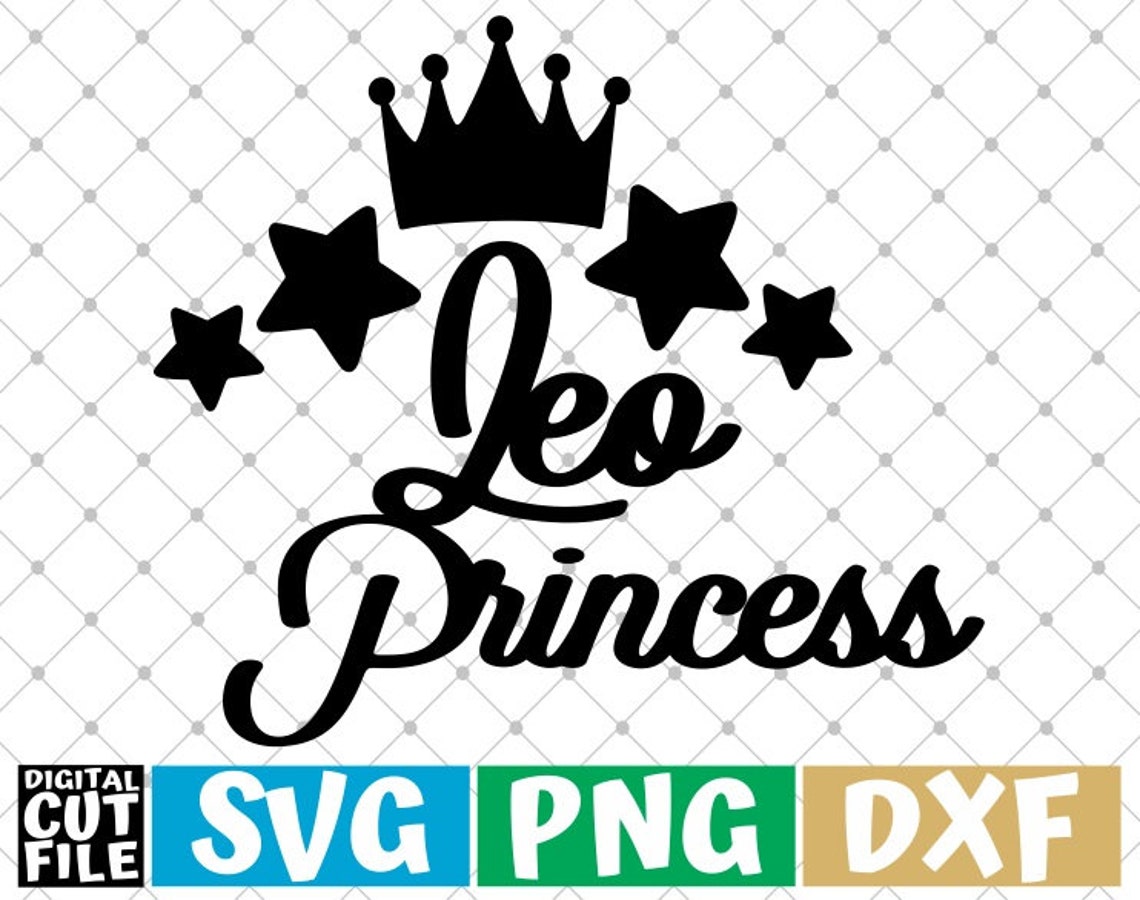 Leo Princess Svg Zodiac Sign Svg Horoscope Svg Astrology - Etsy