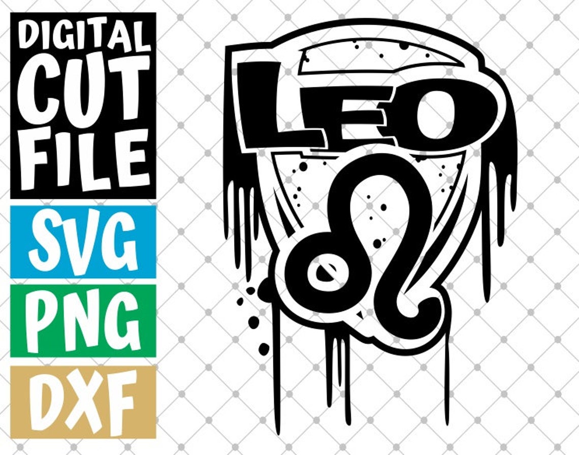 Leo Zodiac Sign Svg Horoscope Svg Astrology Svg Dripping - Etsy