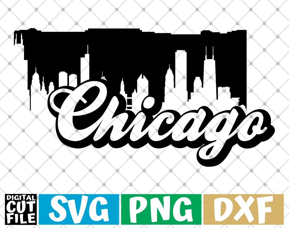 Chicago Svg Chicago Skyline Svg City Svg Skyscraper Svg - Etsy Hong Kong