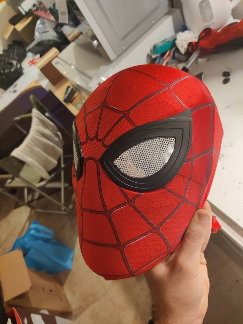 Spider Man Face Shell Mask Costume Prop Marvel Head 3D - Etsy
