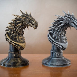 Dragon Bust Statue, Vhagar, Caraxes, Meleys, Syrax, Dragon Table Top ...