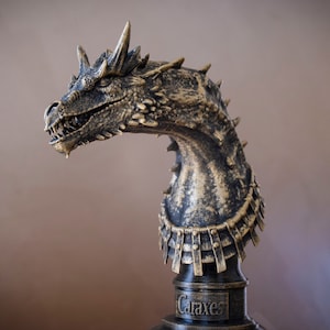 Dragon Bust Statue, Vhagar, Caraxes, Meleys, Syrax, Dragon Table Top ...