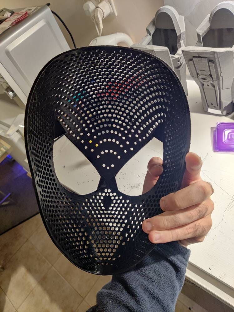 Spider Man Face Shell Mask Costume Prop Marvel Head 3D - Etsy