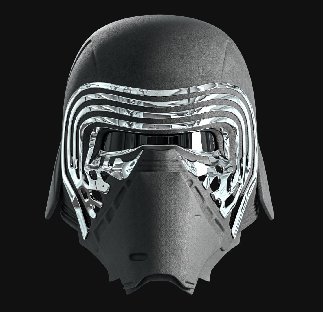 Kylo Ren Helmet Stl Etsy