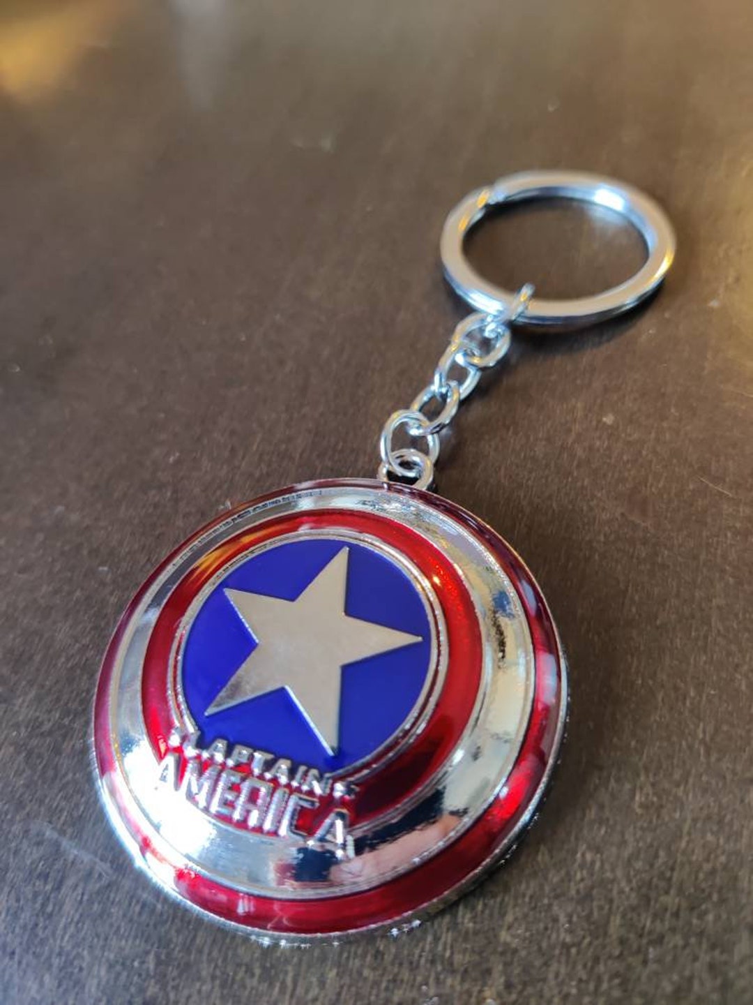 Captain America Keychain - Etsy