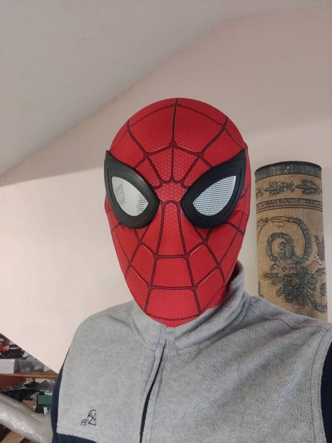 Spider Man Face Shell Mask Costume Prop Marvel Head 3D - Etsy