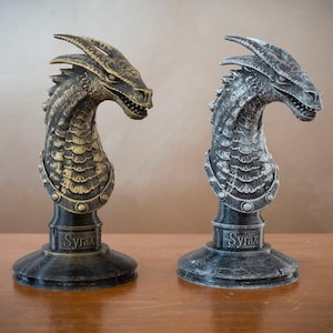 Dragon Bust Statue, Vhagar, Caraxes, Meleys, Syrax, Dragon Table Top ...