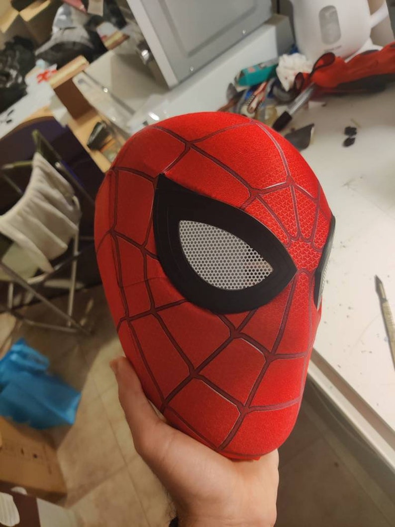Spider Man Face Shell Mask Costume Prop Marvel Head 3D - Etsy