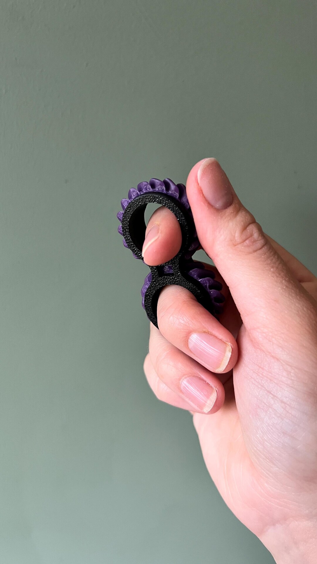 Color Changing Dual Texture Fidget Ring Spinner: Sensory Tactile Toy - Etsy