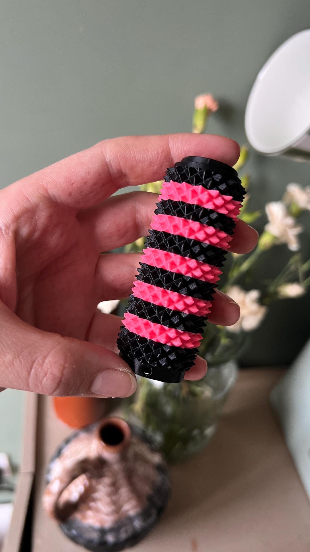 Dual Color Spiky Sensory Roller & Clicker: Firm Textured Fidget Toy - Etsy