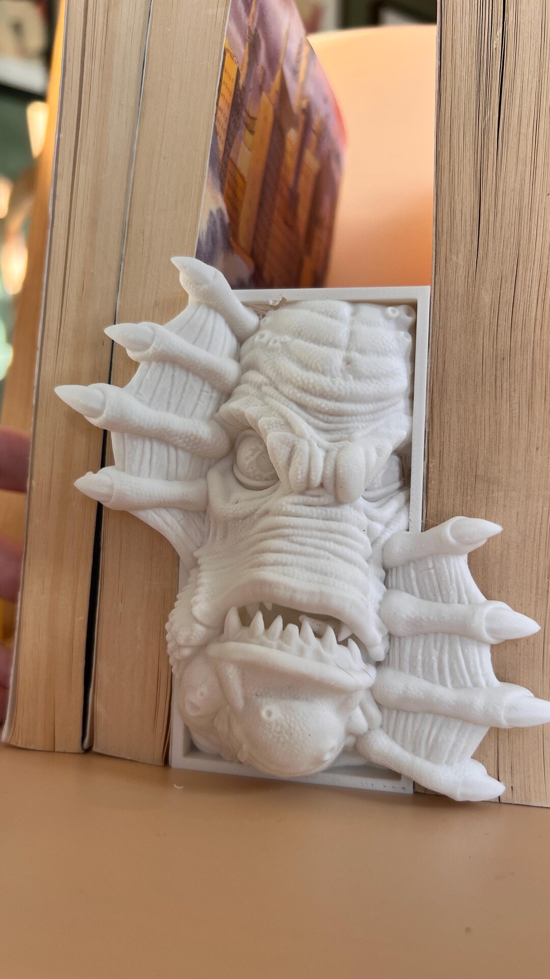 Swamp Monster Booknook | Creature Shelf Decor, Fantasy Bookend - Etsy