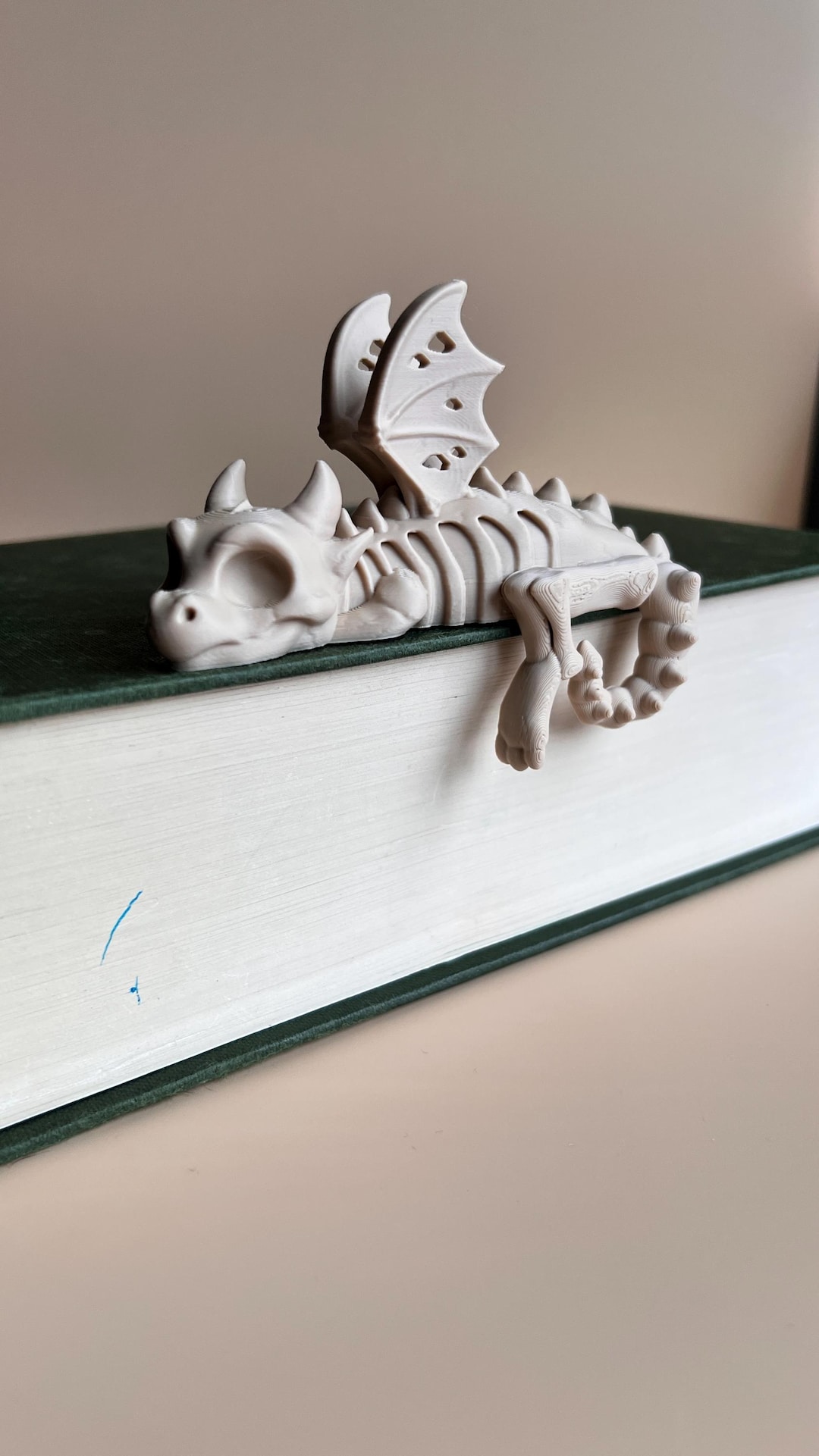 Skeleton Dragon Shelf Sitter: Gothic Fantasy Book Decor - Etsy