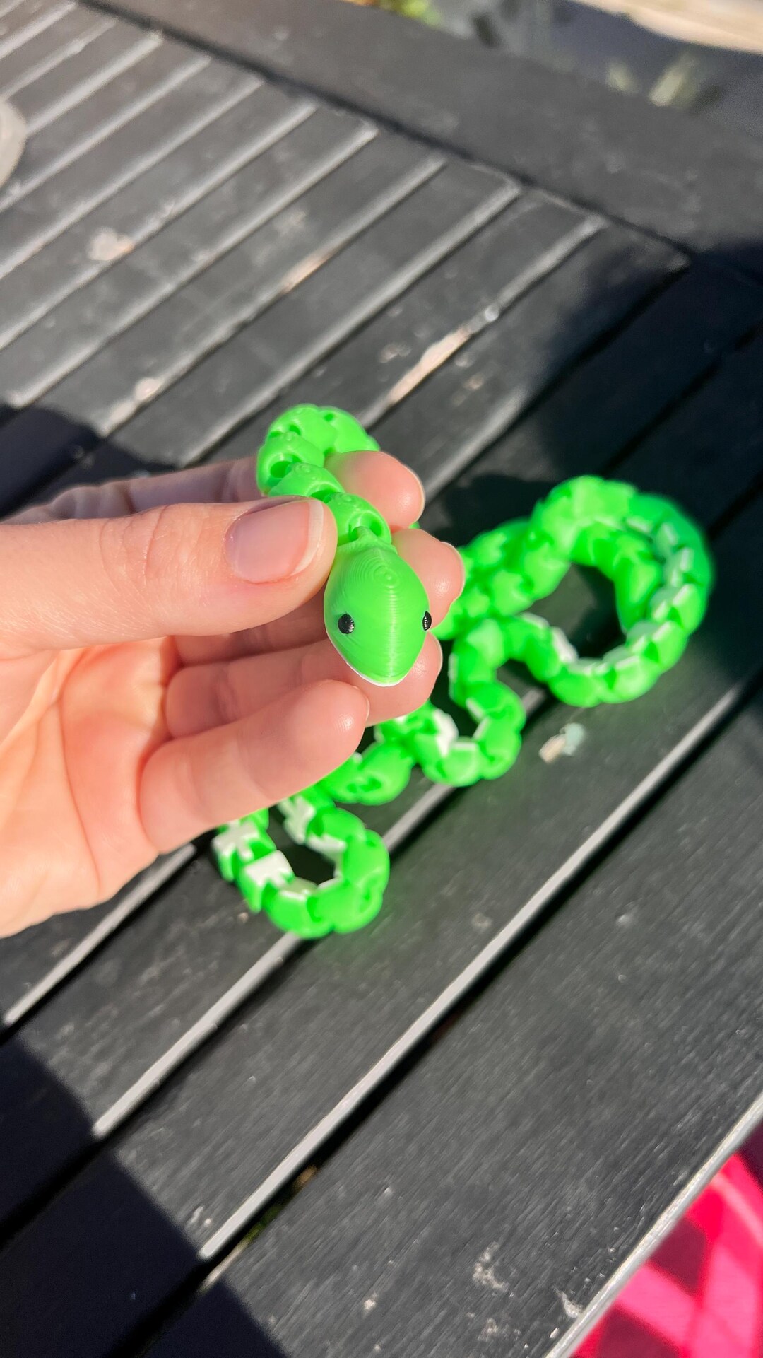 XL Articulated Snake Fidget Toy: 3D Printed Sensory Play - Etsy