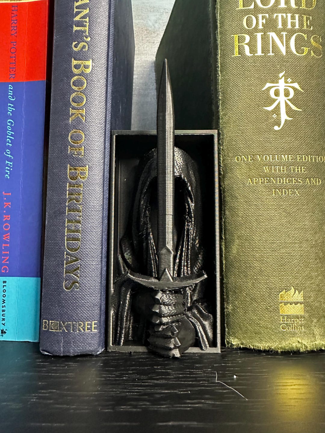 Dark Wraith Book Nook Insert – Sword-wielding Shadow Shelf Diorama ...
