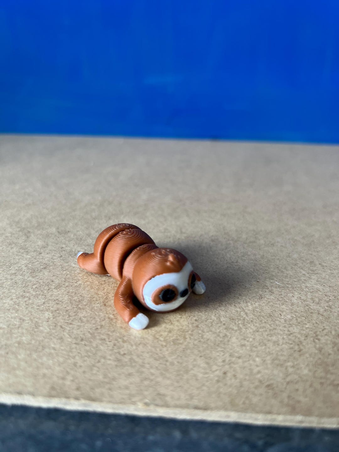 Mini Articulated Sloth Toy or Keyring – 3D Printed Lazy Animal Fidget ...