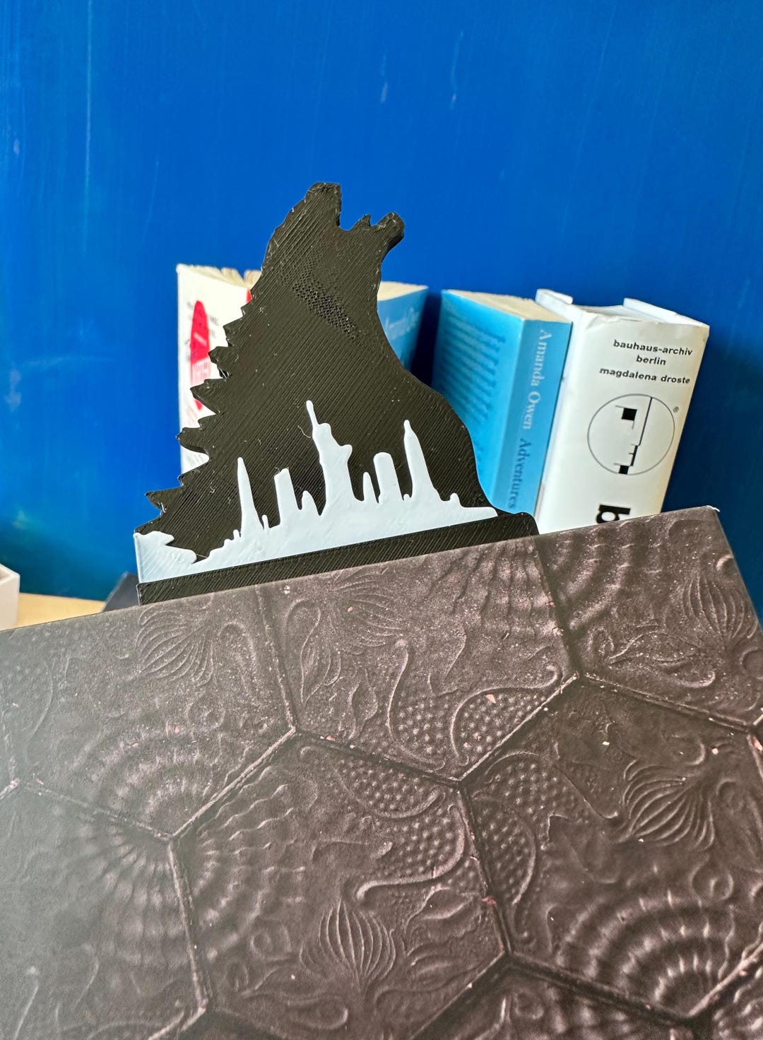 Kaiju Skyline Bookmark – Handmade Monster Silhouette Page Marker for ...