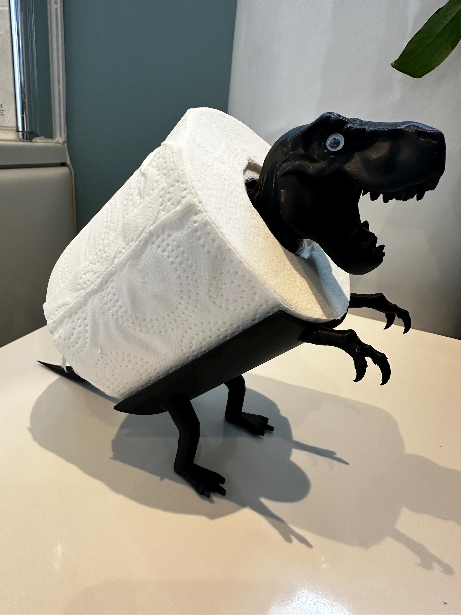 Funny T-rex Toilet Paper Holder: 3D Printed Dinosaur Bathroom Decor - Etsy