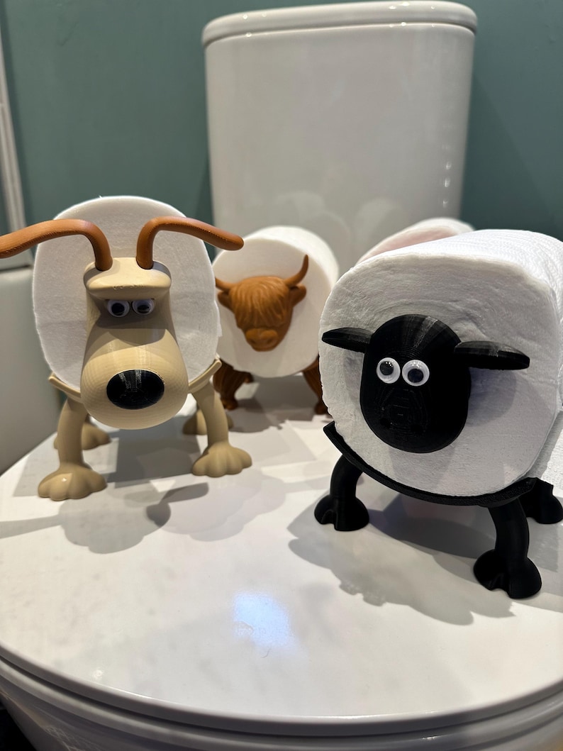 Shaun the Sheep Inspired Toilet Paper Holder – Funny 3D Printed ...