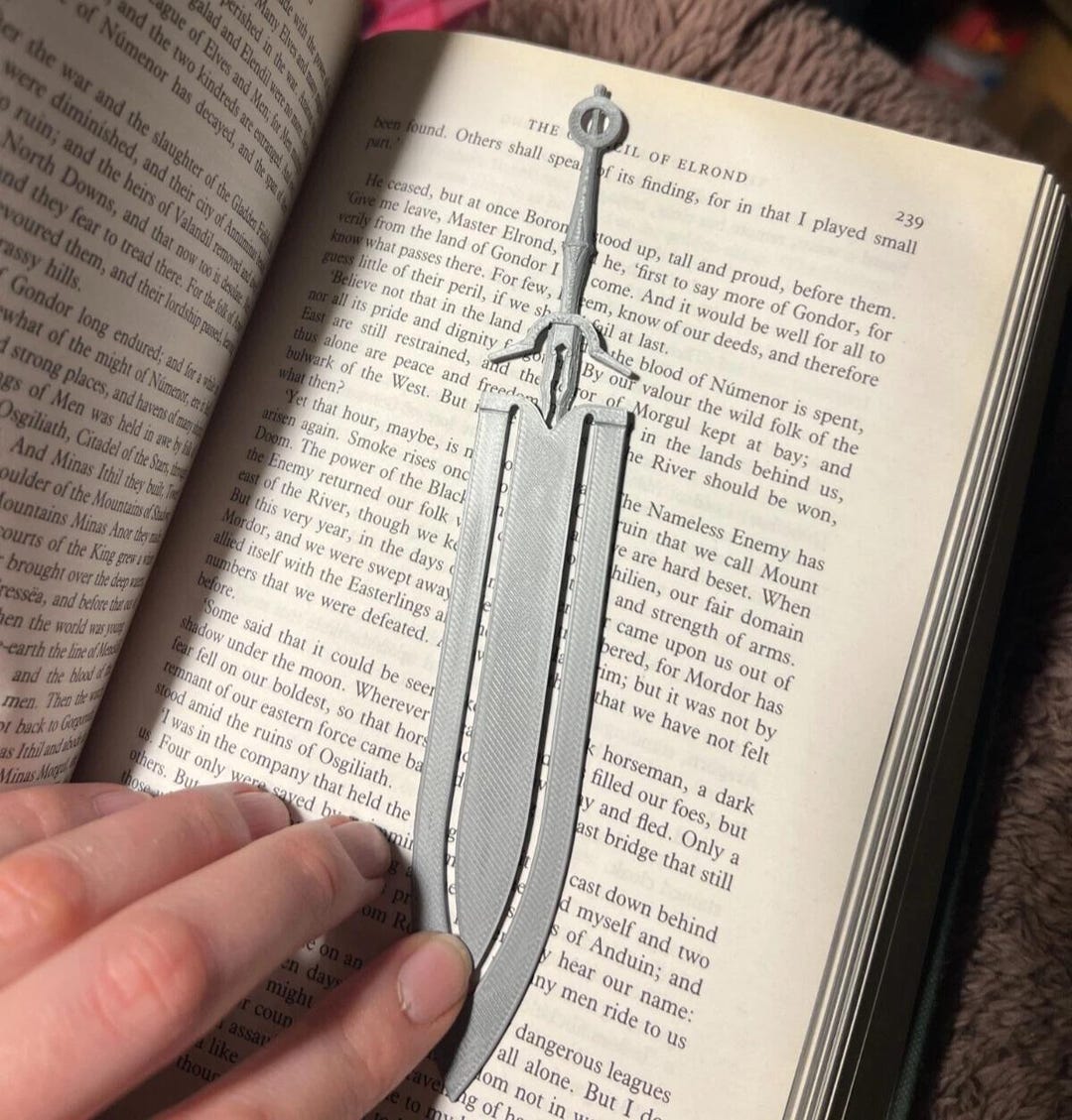 Epic Sword Bookmark Set — 3D Printed Fantasy Blades Collection for Book ...
