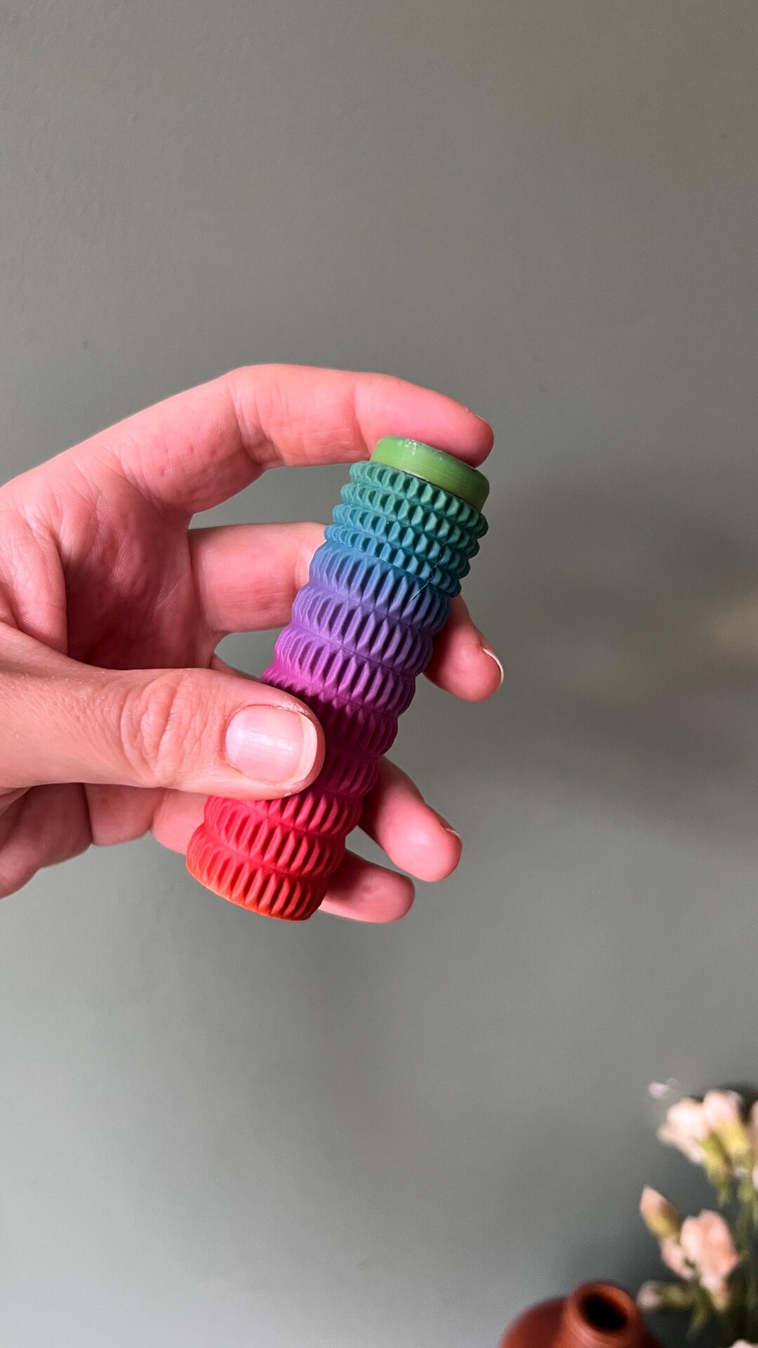 Medium Intensity Sensory Fidget Roller With Clicker for Anxiety Stress ...