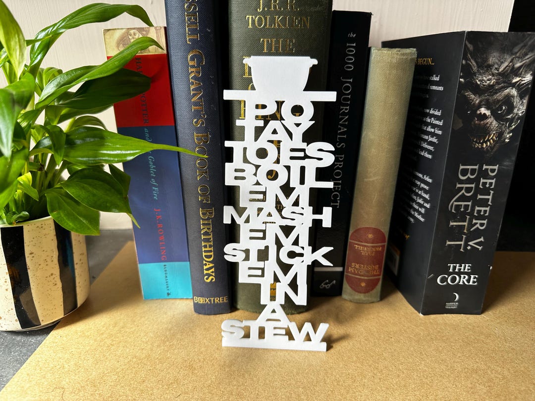 Funny Potatoes Quote Bookmark 3D Printed Samwise Gamgee Funny Book ...