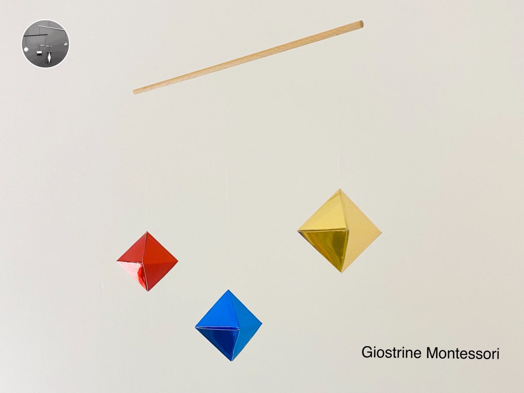 Octahedron Mobile - Montessori Mobile - Etsy