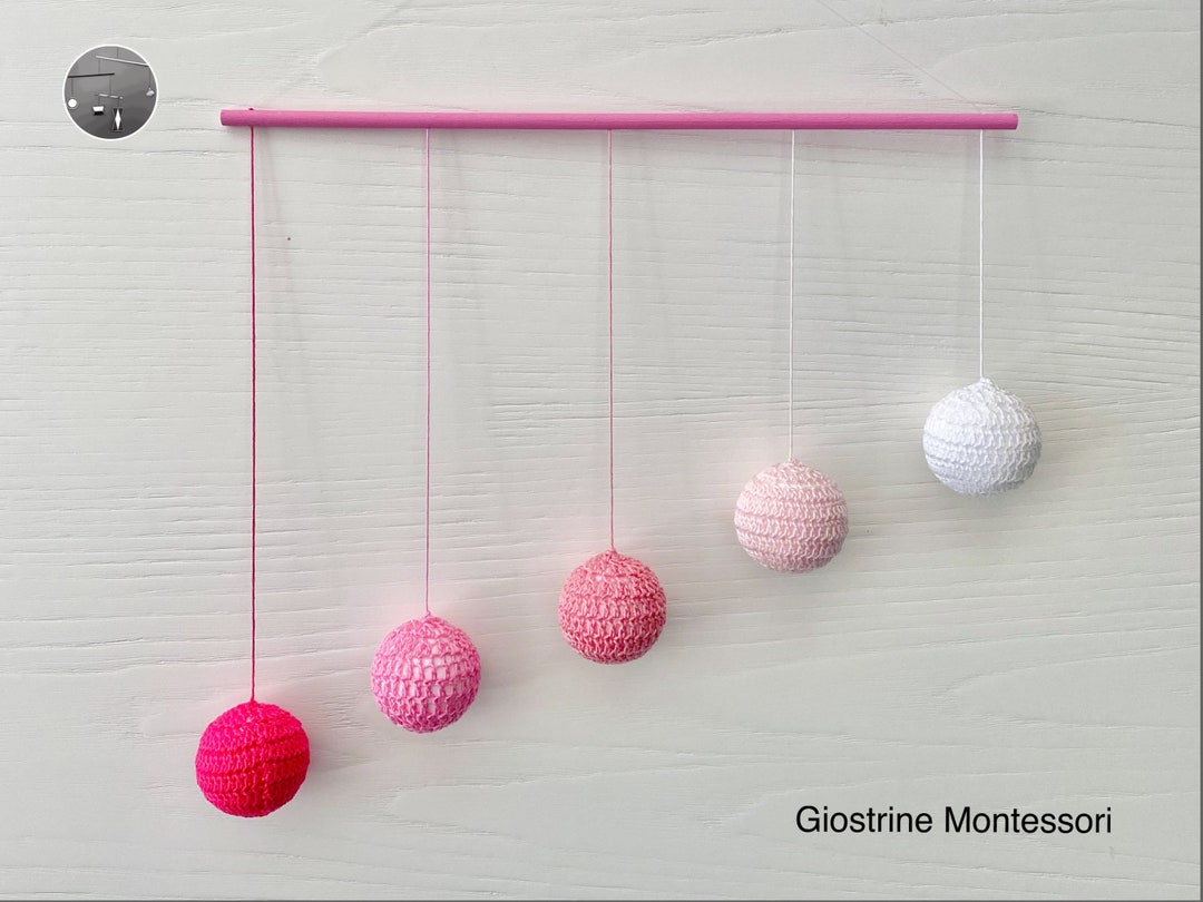 Gobbi Pink Carousel - Montessori Mobile - Etsy