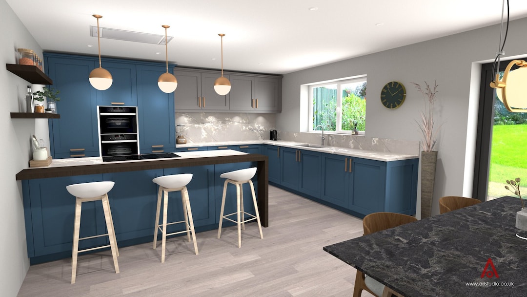 Kitchen Design Service / Interior Design / 3D Rendering / Online ...