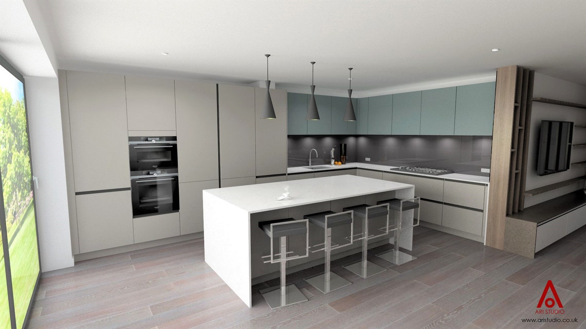 Kitchen Design Service / Interior Design / 3D Rendering / Online ...