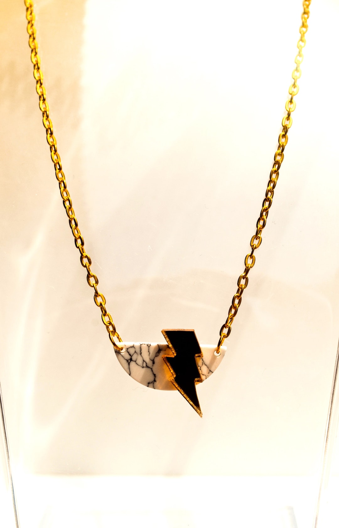 Necklace: THUNDER MARBLE! - Year 80 90 - 80's 90's Jewelry - Etsy