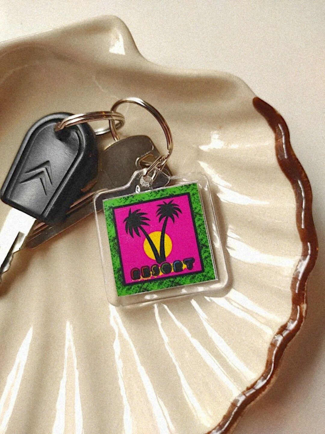 Resort Key Ring 80s 90s Keychain Accessory 80s 90s - Etsy