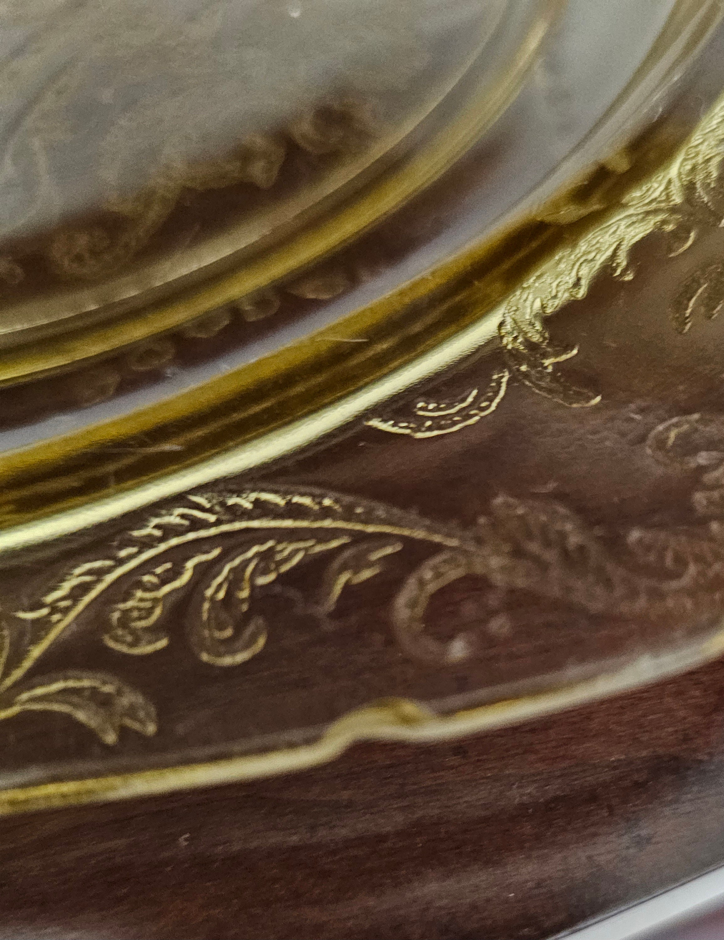 Vintage Federal Glass Amber Color Depression Plates-set of 4 - Etsy