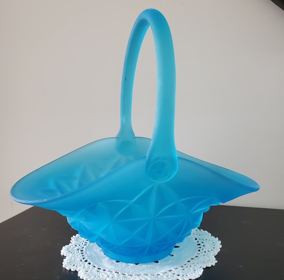 Vintage Tiara Exclusive Frosted Blue Glass Constellation | Etsy