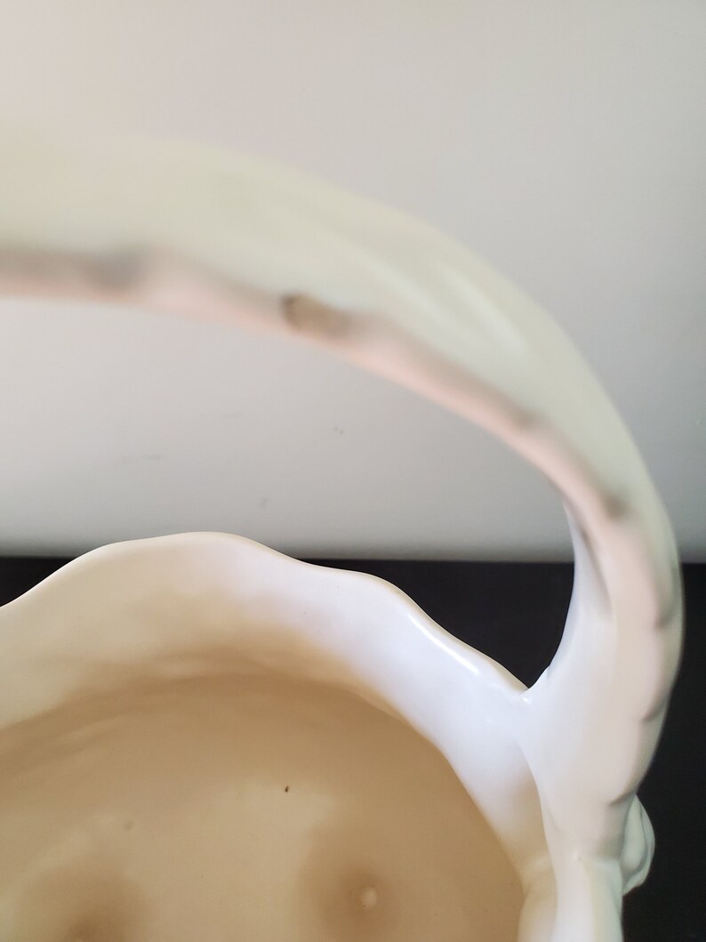 Vintage Hull Creamware Planter/flower Pot Basket - Etsy