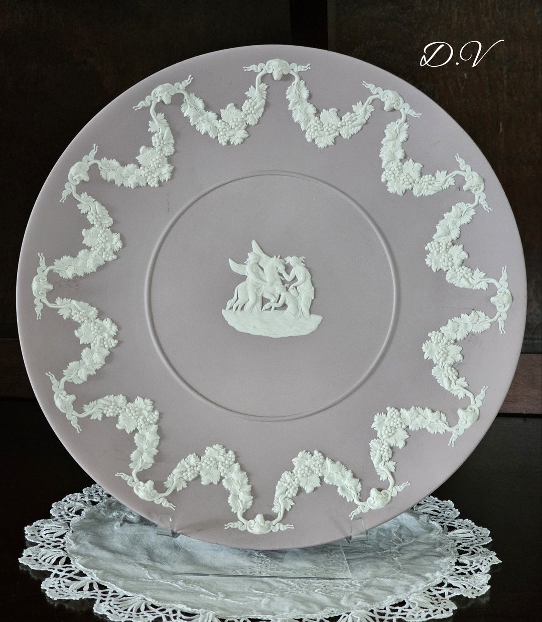 Vintage Wedgewood Lilac Jasperware Plate - Etsy