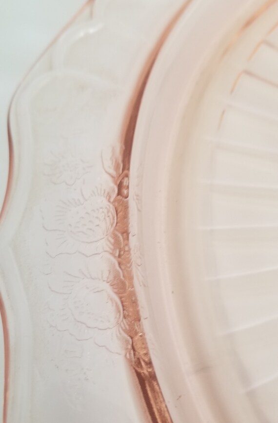 Vintage Mayfair Open Rose 12 Cake Plate Collectible Glass Art ...
