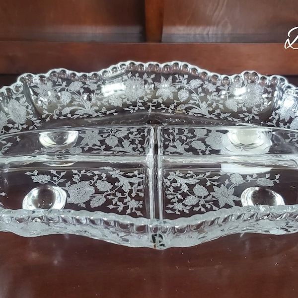 Etched Fostoria Rose Pattern - Etsy