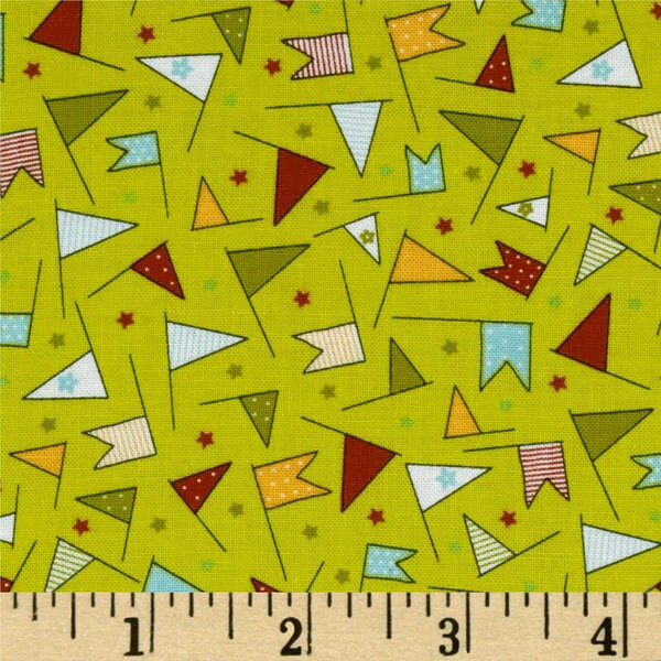 Moda Fabric Flag Cake Topper - Etsy