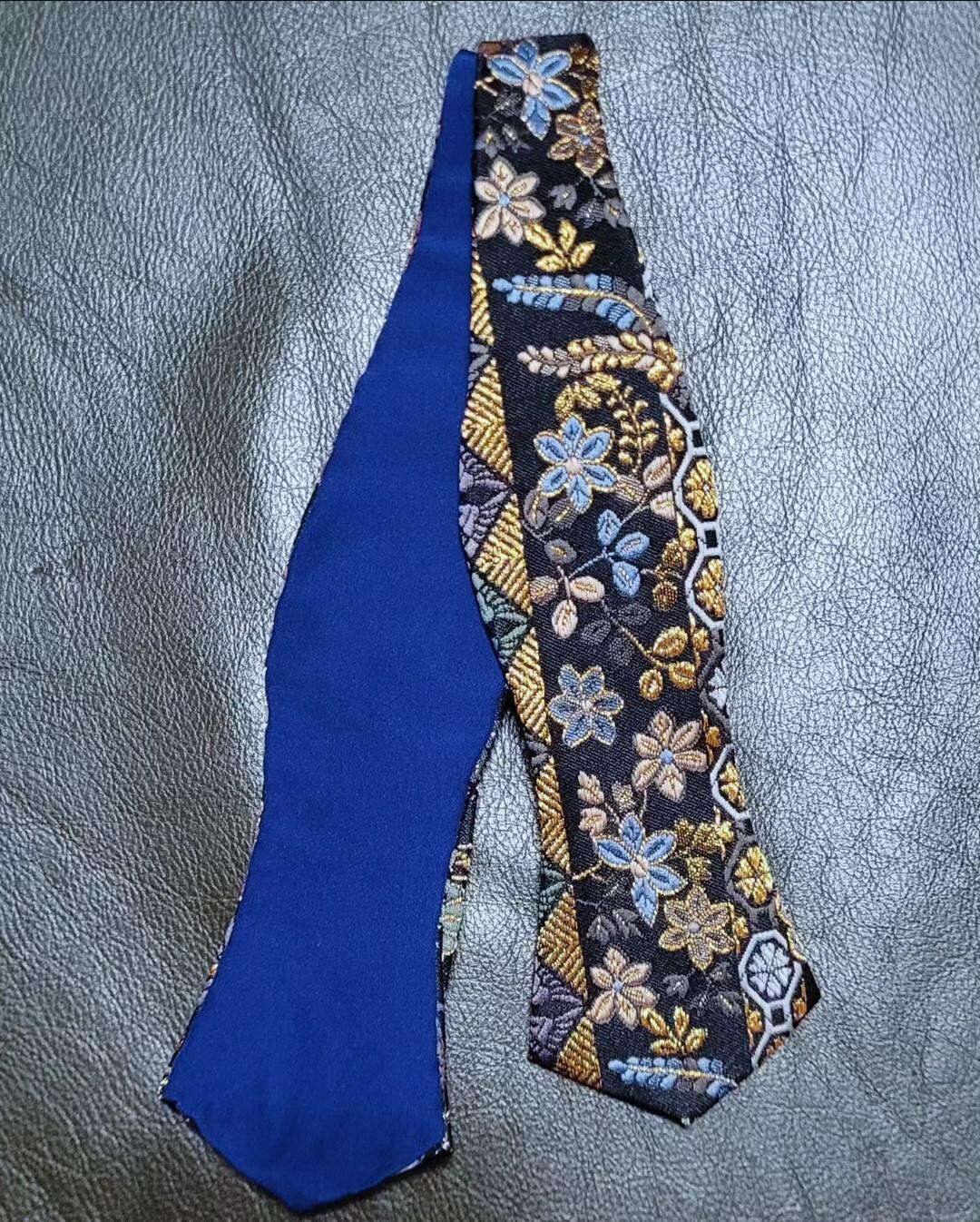 Black and Gold With Flower Pattern Nishijin Kimono - Etsy