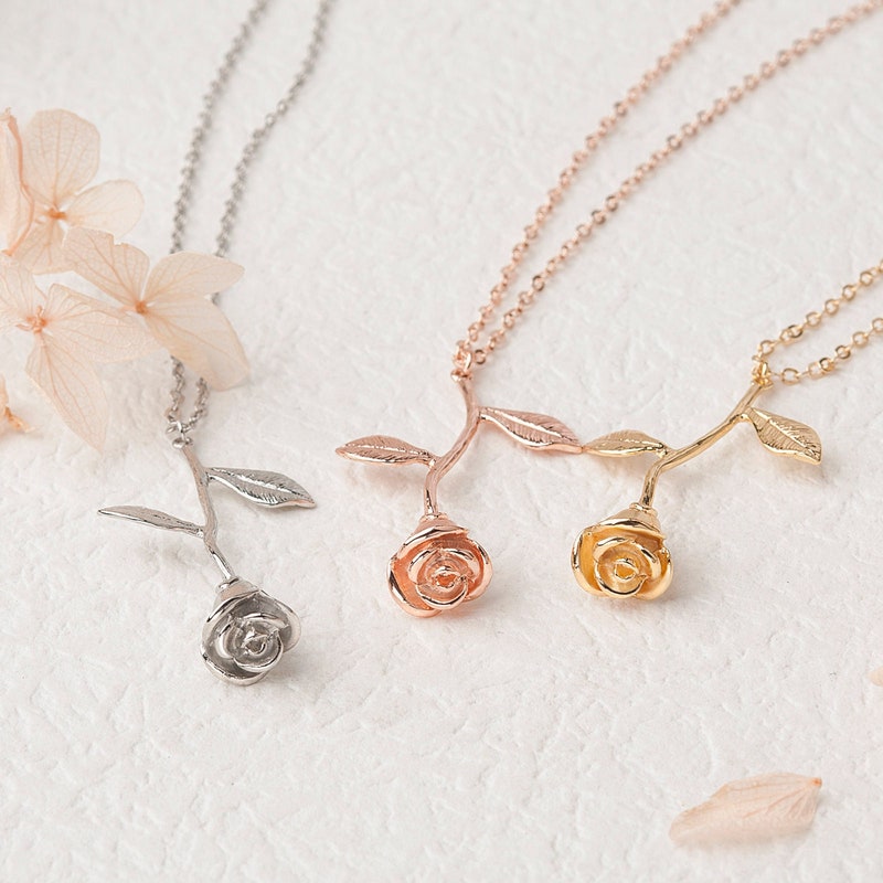 Rose Pendant - Etsy