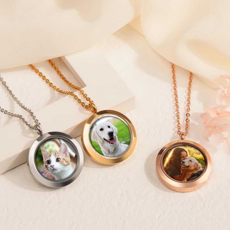 Locket Necklace With Photo - Etsy
