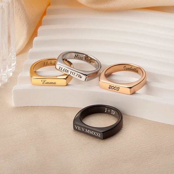 Hand Engraved Ring - Etsy