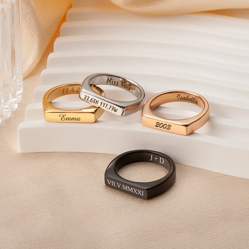 Hand Engraved Ring - Etsy