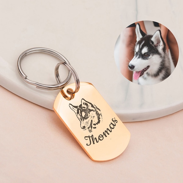 Dog Keychain - Etsy