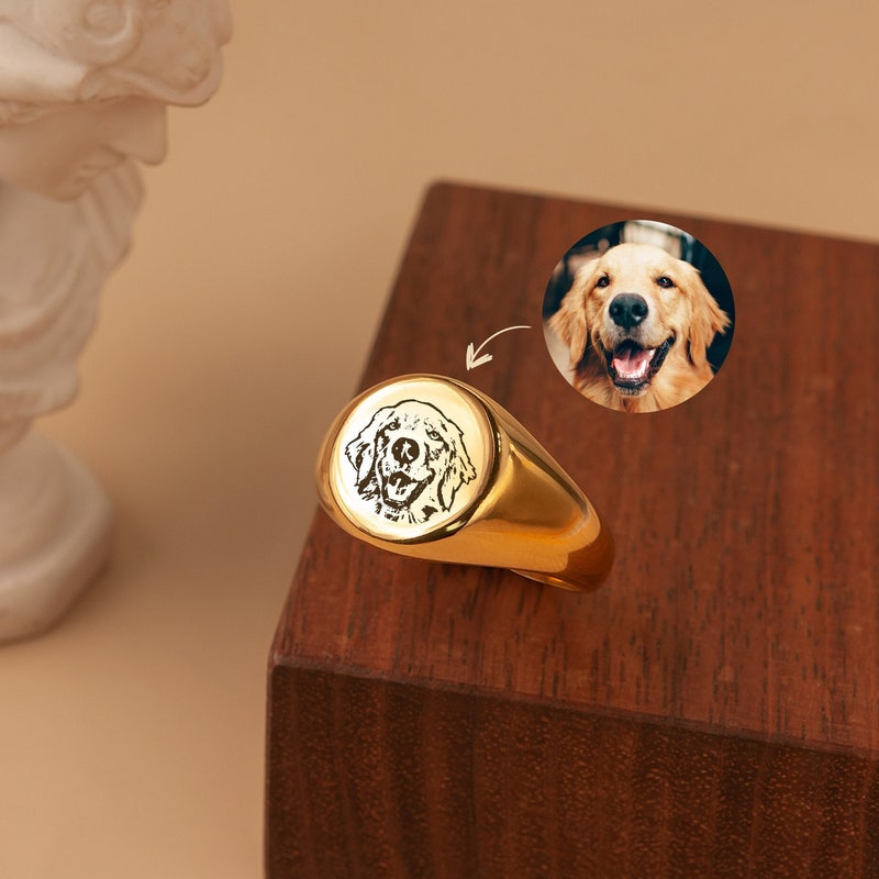 Dog Memorial Ring - Etsy